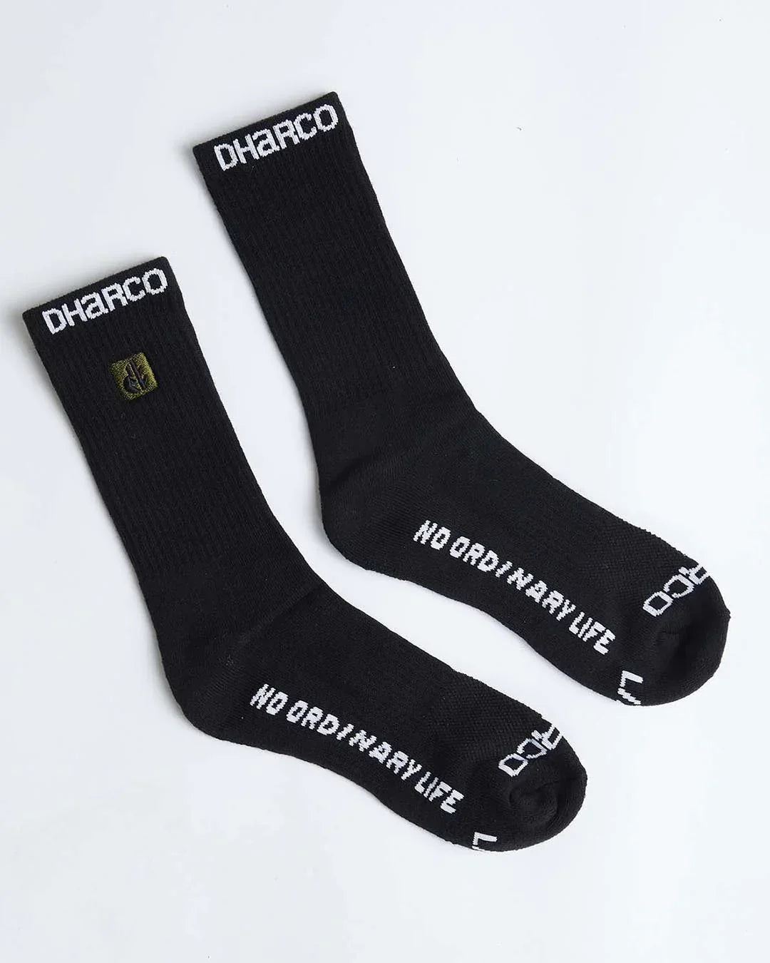 DHaRCO CREW SOCKS | BLACK L/XL – CXP Racing